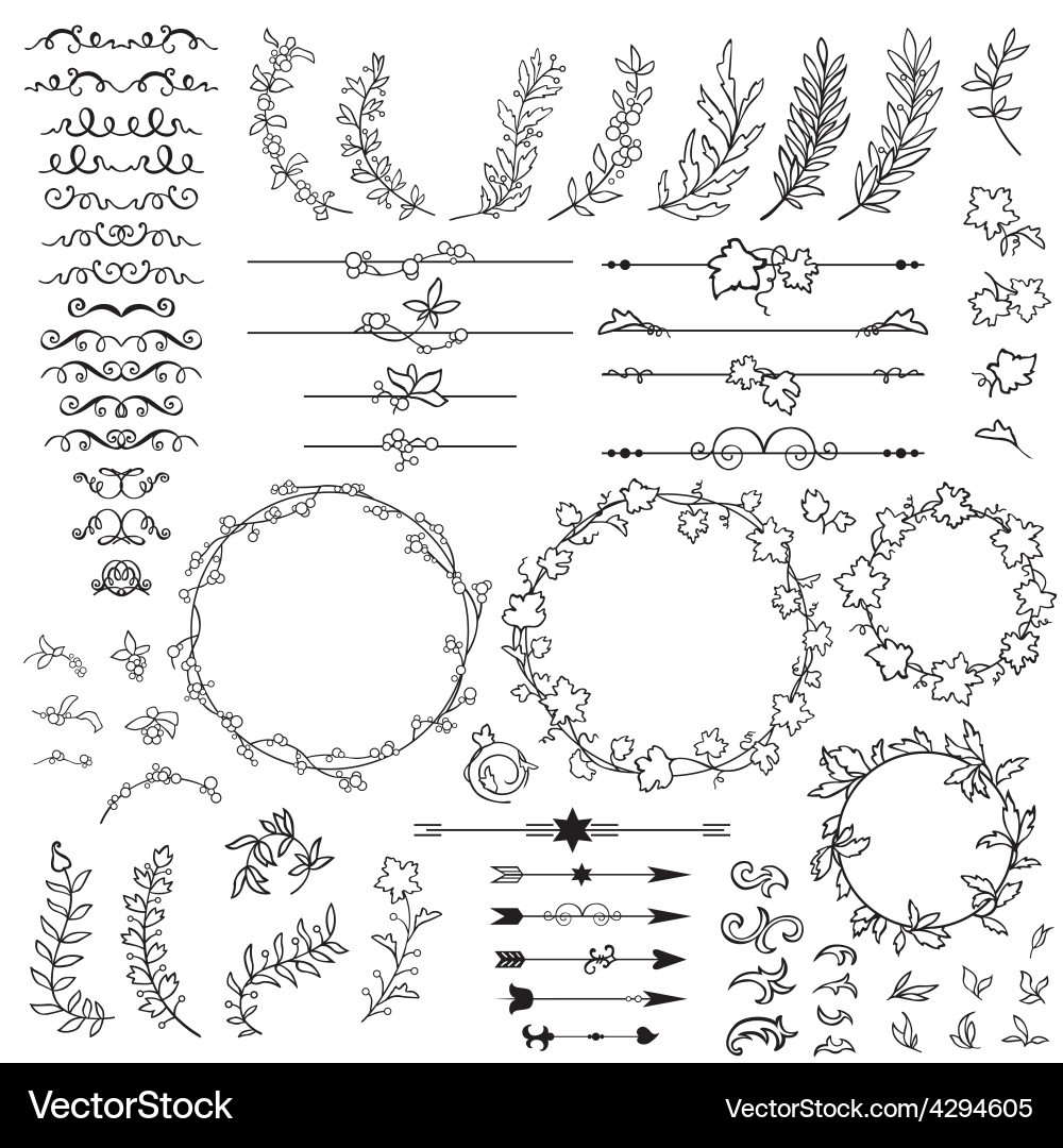 Set of elements for design Royalty Free Vector Image