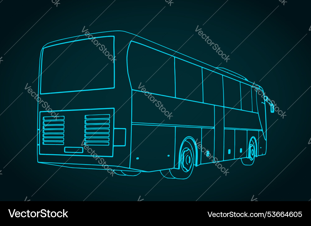 Tourist bus Royalty Free Vector Image - VectorStock