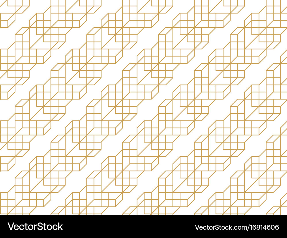 Abstract geometric seamless pattern with lines Vector Image