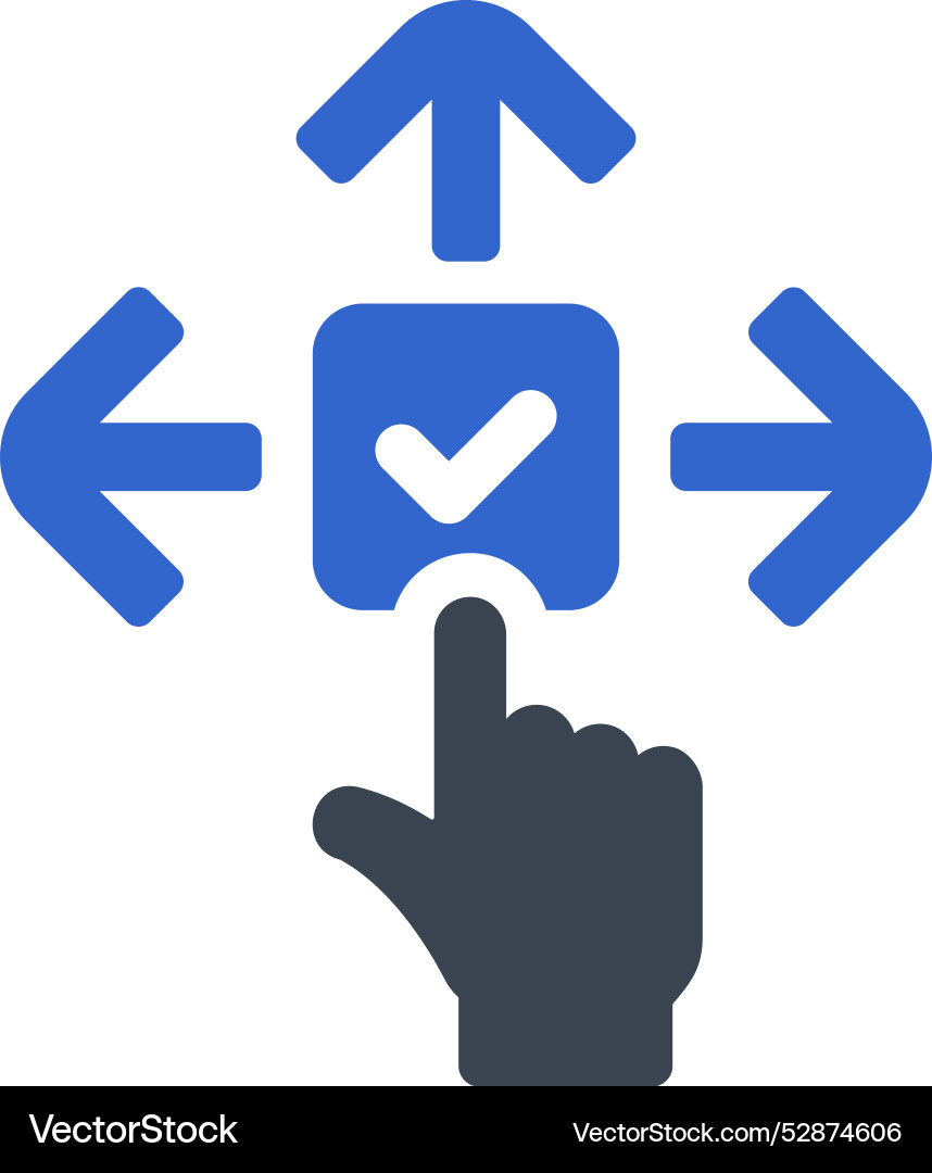 Make a choice icon Royalty Free Vector Image - VectorStock