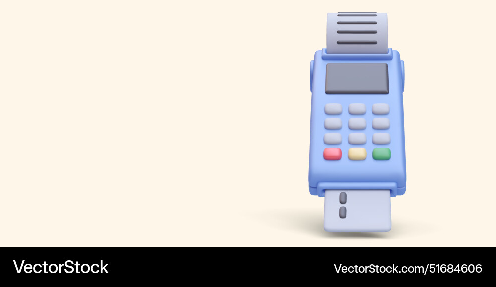 Payment processing concept in realistic style Vector Image Payment processing concept in realistic style Vector Image