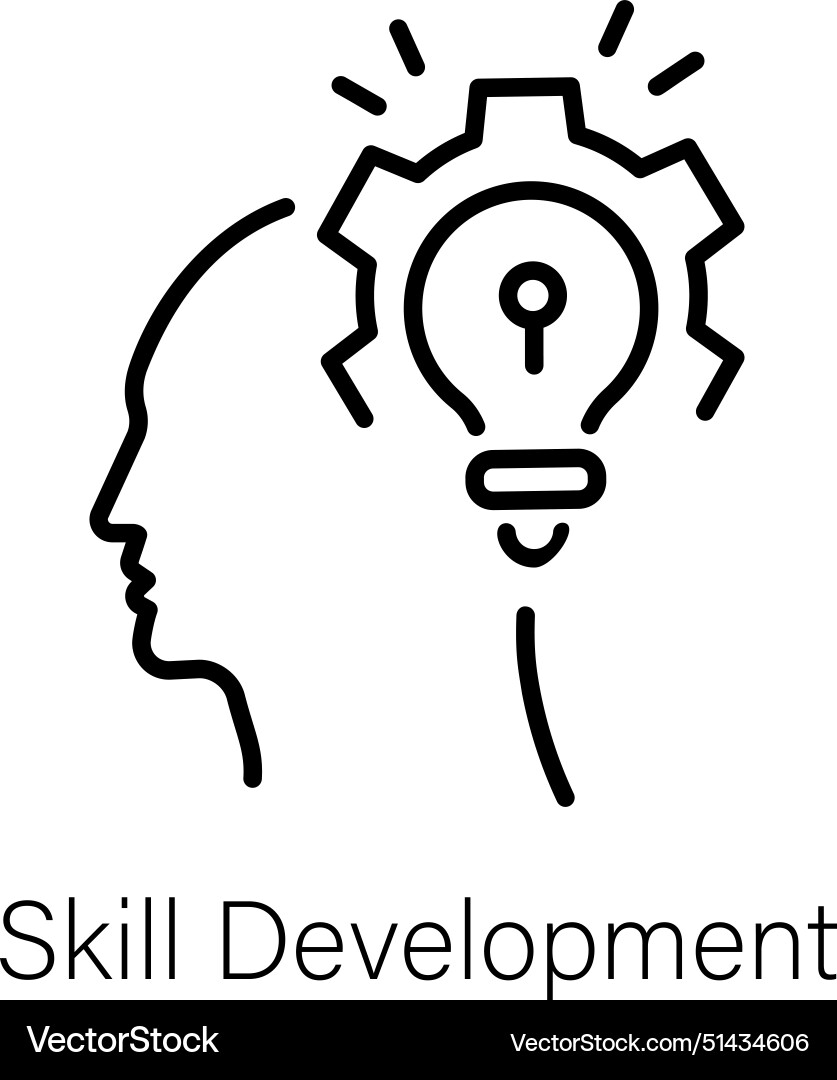 Skill Development Royalty Free Vector Image Vectorstock
