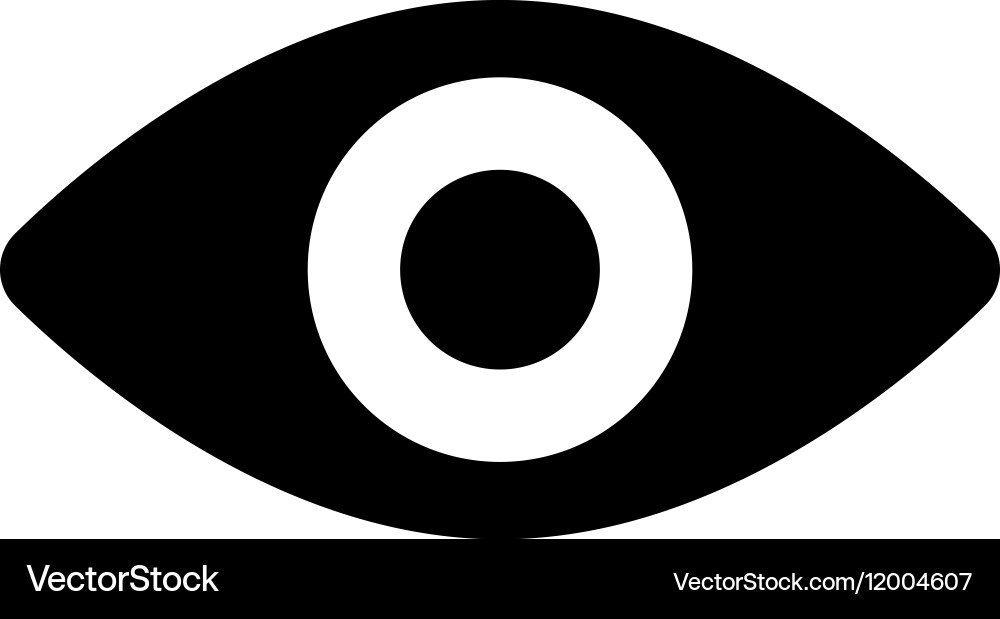 Eye View Icon Royalty Free Vector Image - VectorStock
