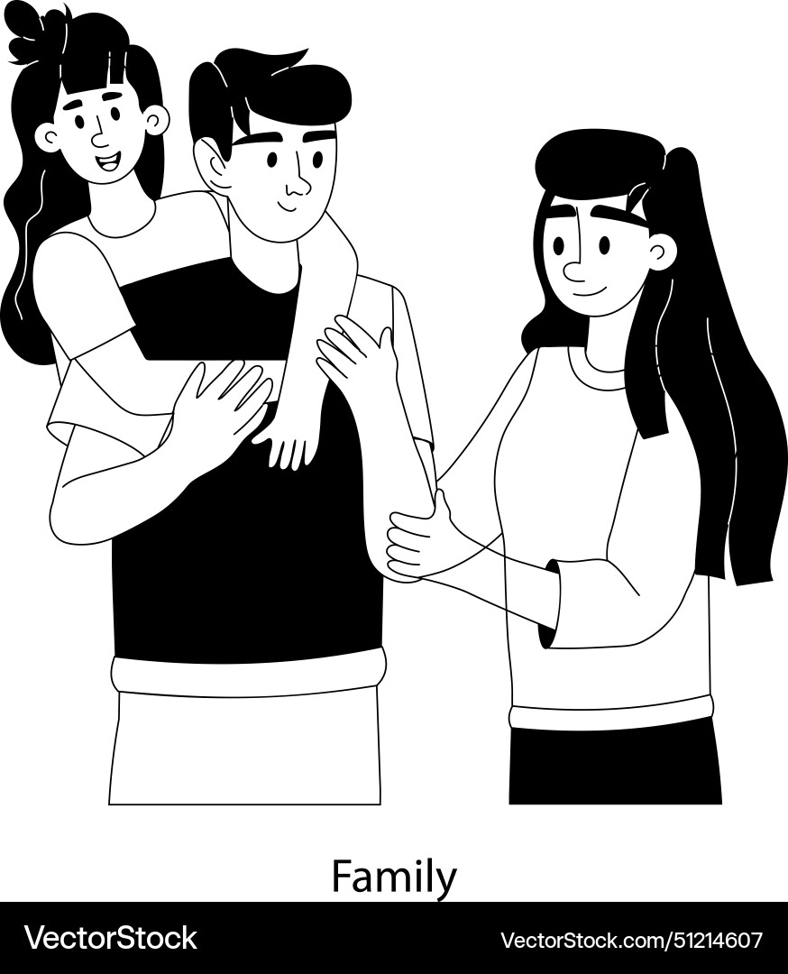 Family Royalty Free Vector Image - VectorStock