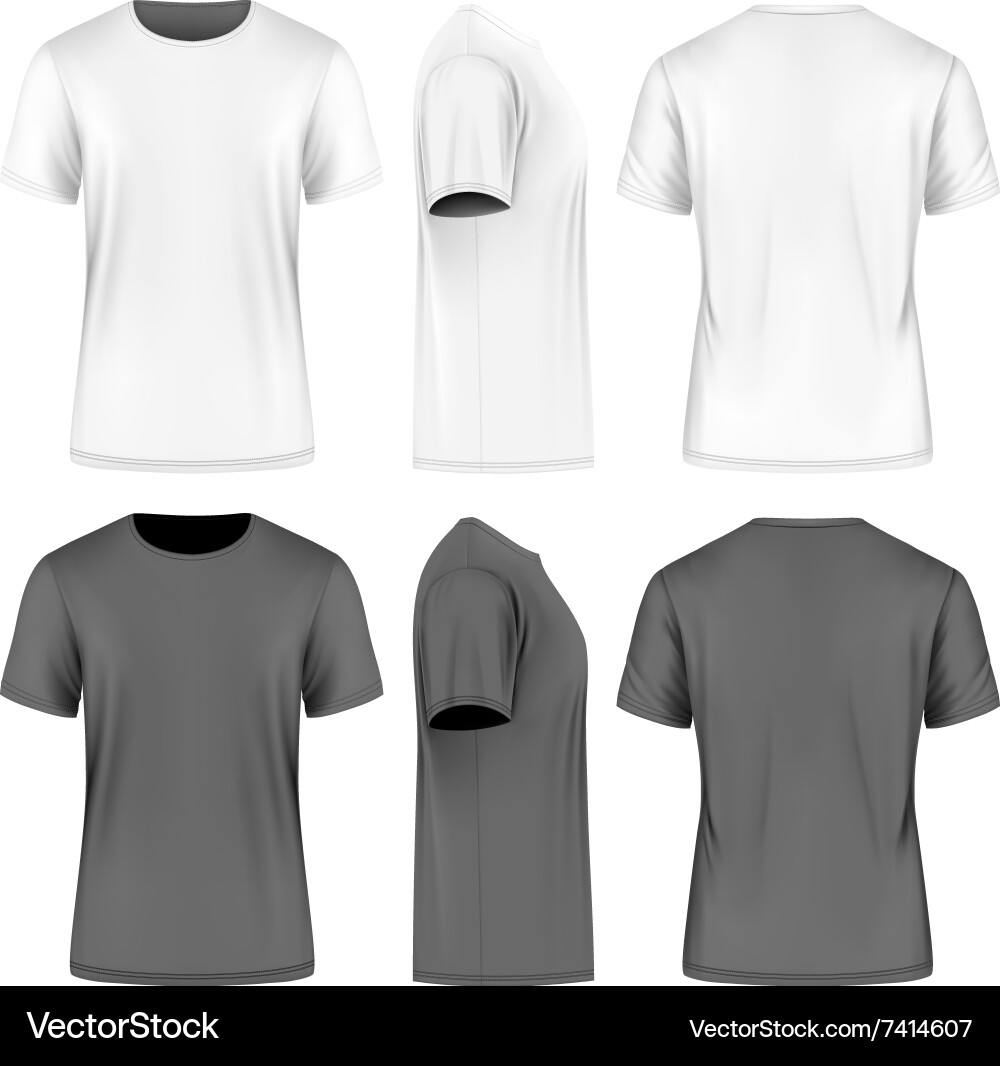 Men short sleeve t-shirt Royalty Free Vector Image