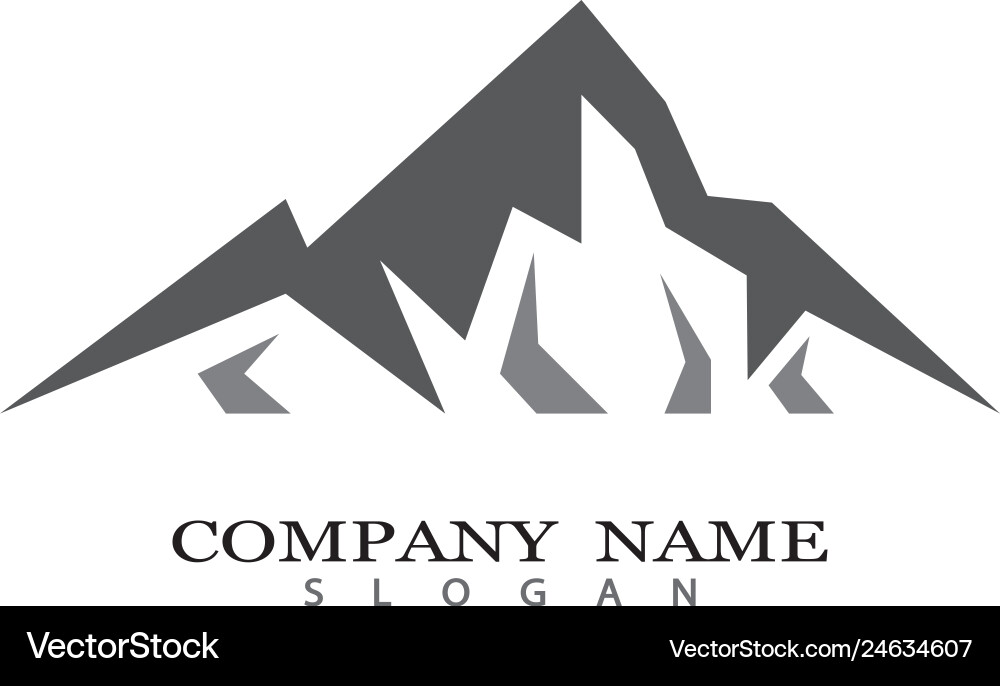 Mountain symbol Royalty Free Vector Image - VectorStock