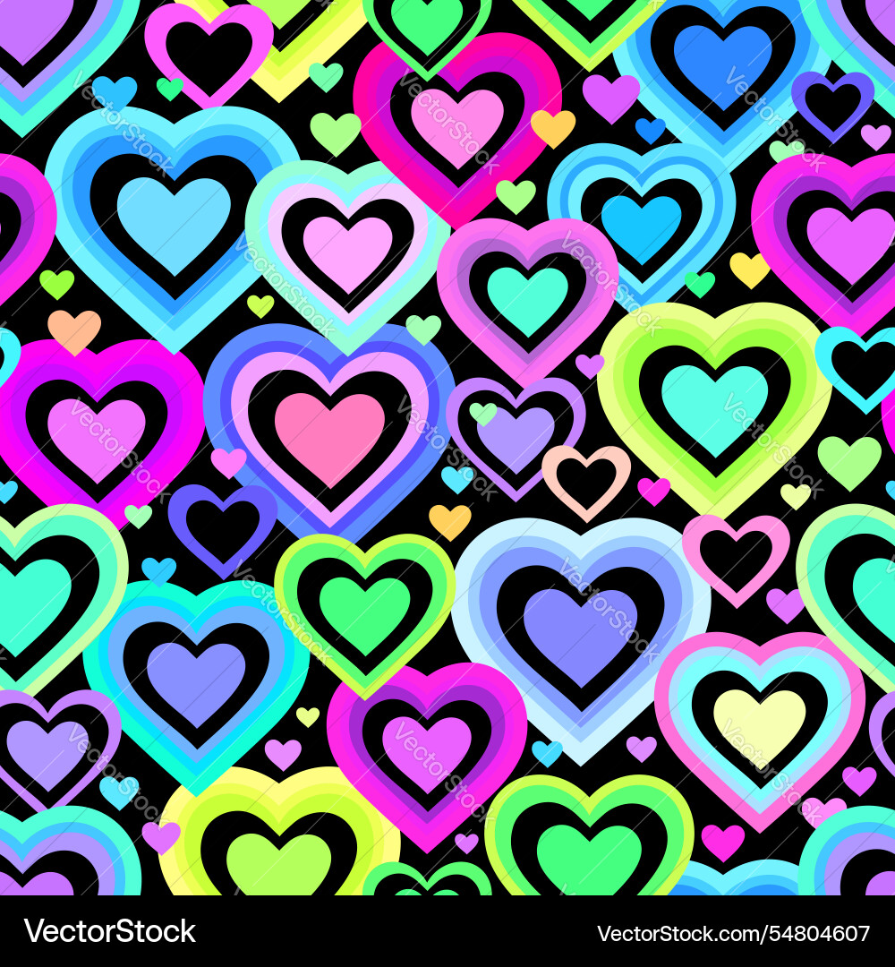 Seamless pattern of many bright multi-colored Vector Image