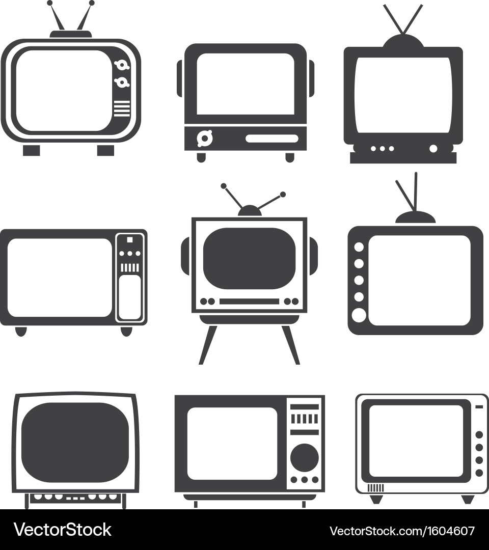 Tv set Royalty Free Vector Image - VectorStock