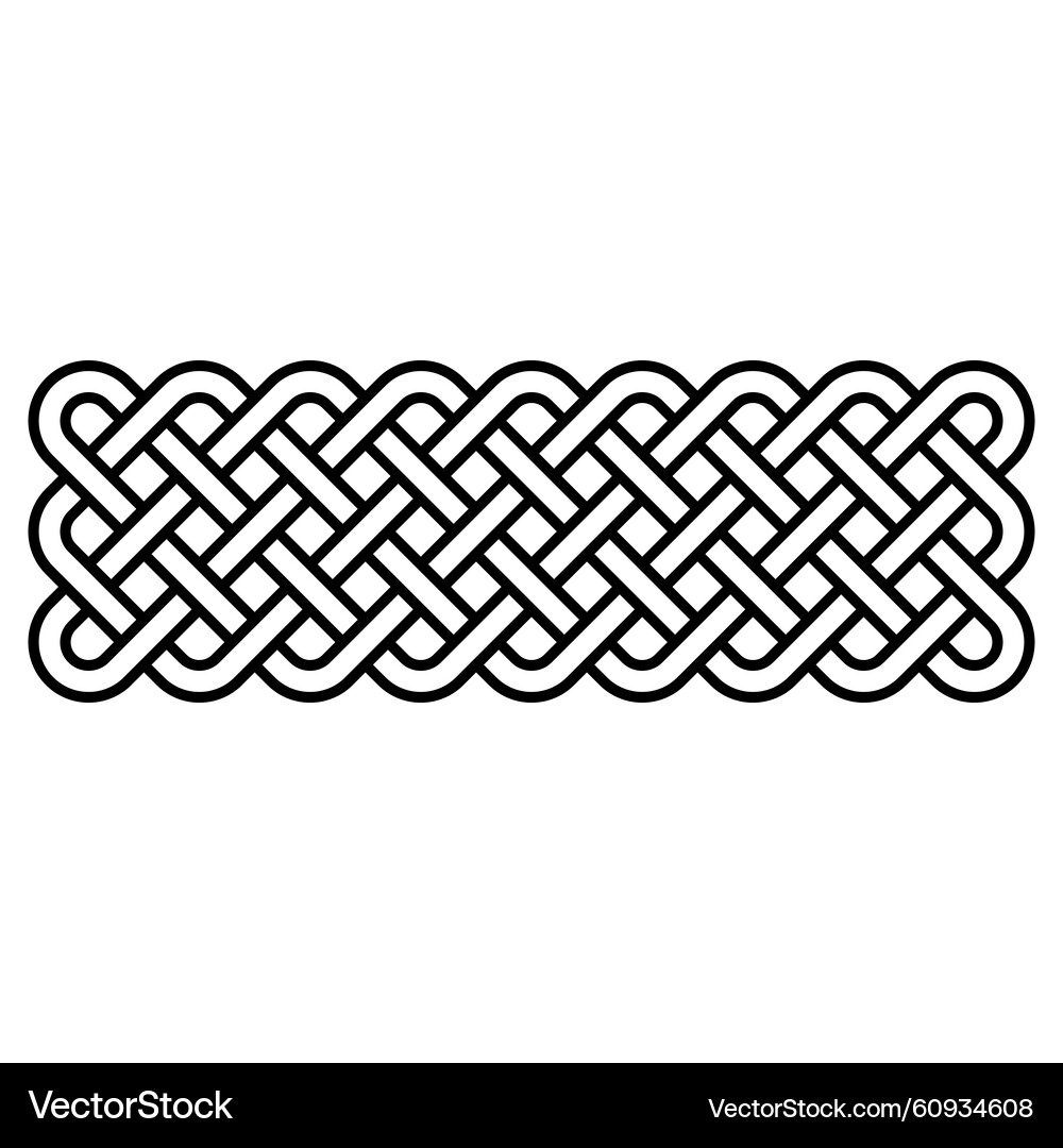 Celtic Knot Rectangle Black Loop – Royalty-Free Vector | VectorStock