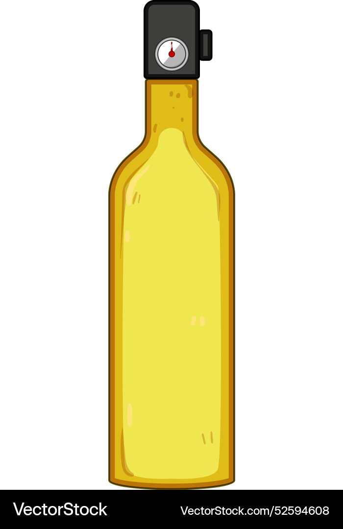 Compressed diving cylinder cartoon Royalty Free Vector Image