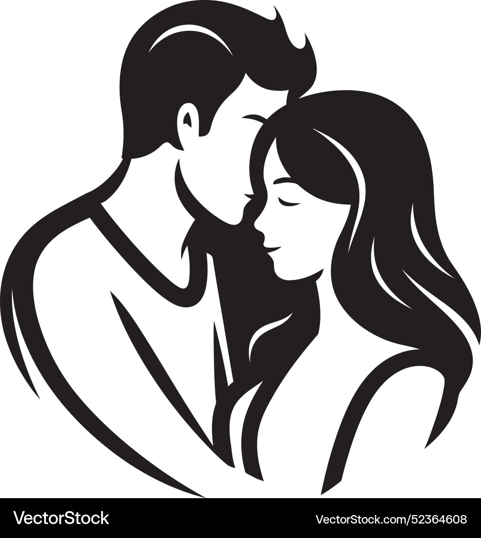 Emotional rhythms expressive duo portraitsvisual Vector Image