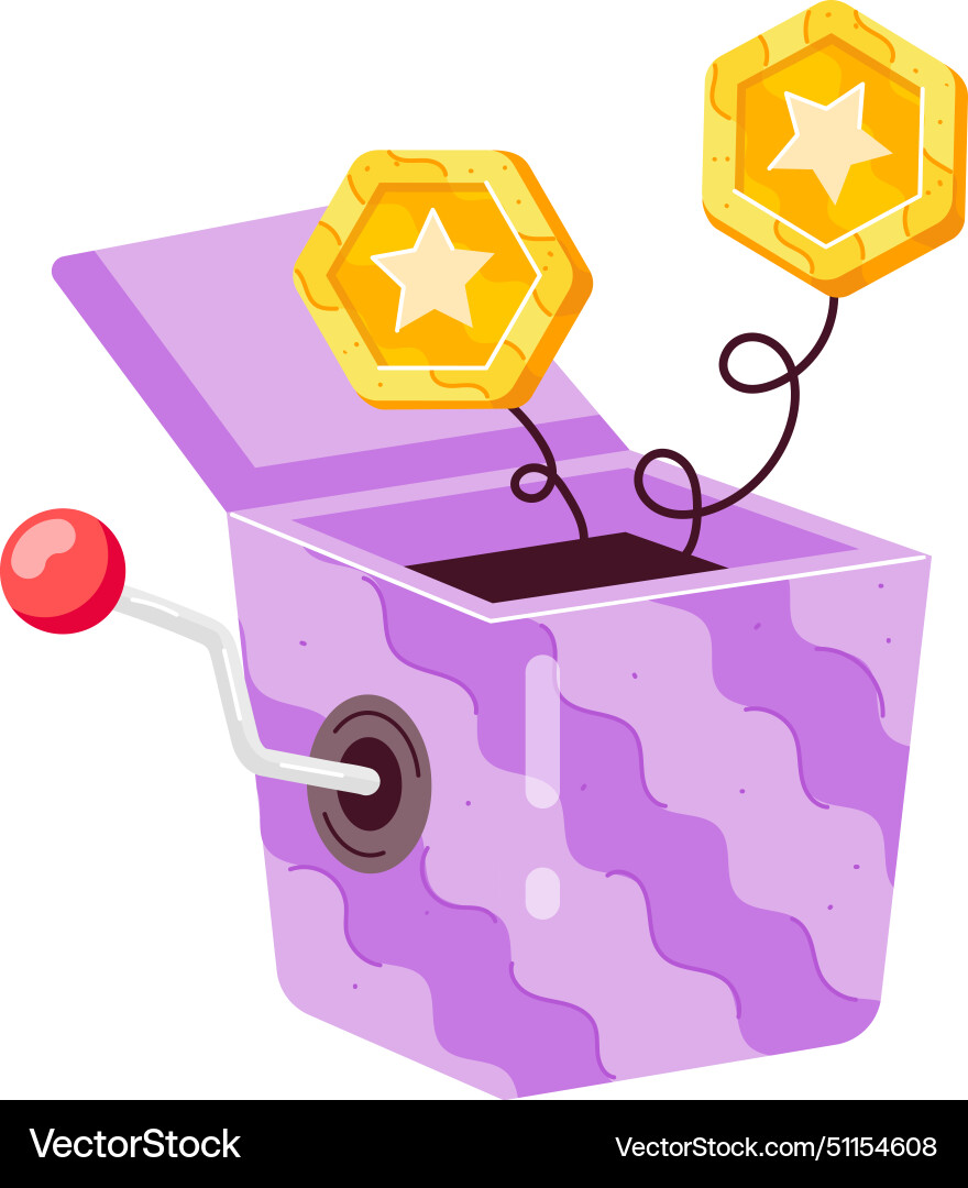 Gold coins flat stickers Royalty Free Vector Image