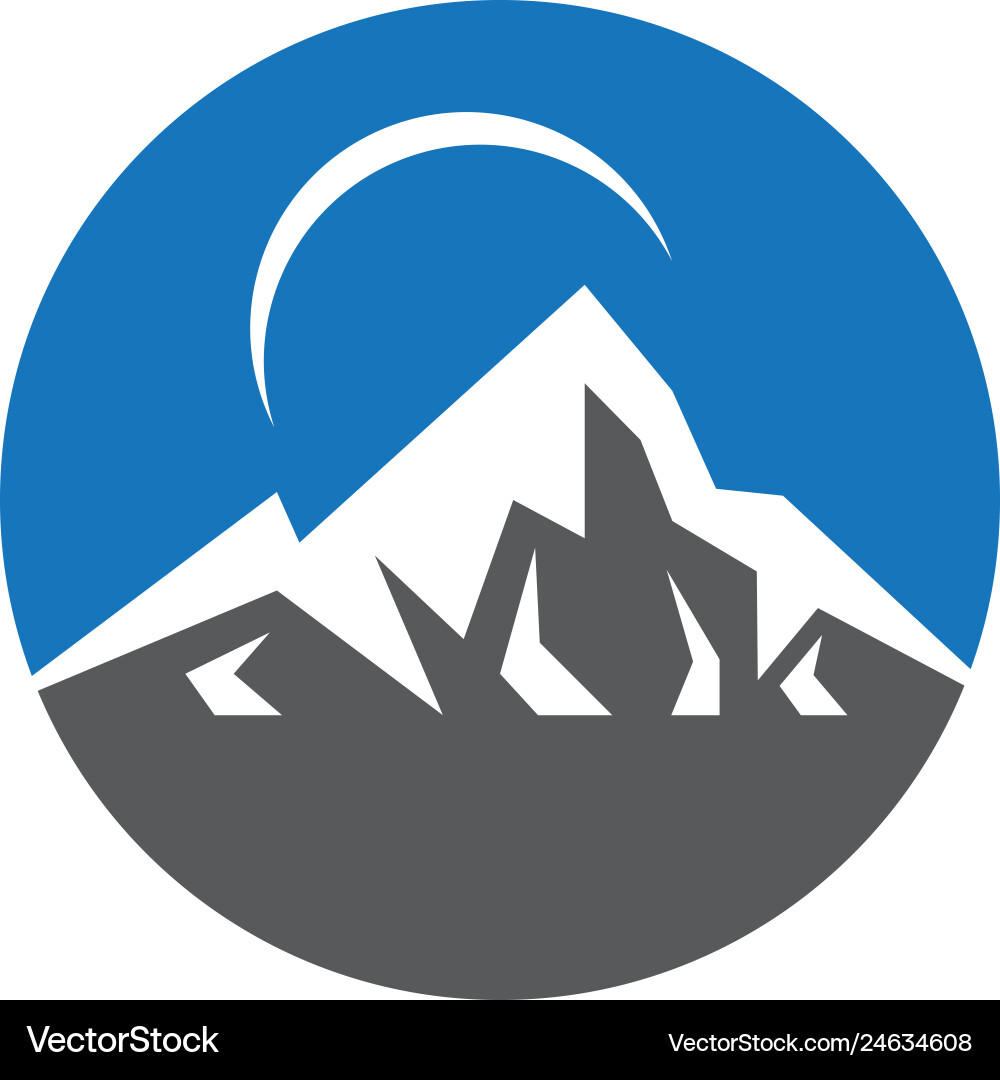 Mountain symbol Royalty Free Vector Image - VectorStock