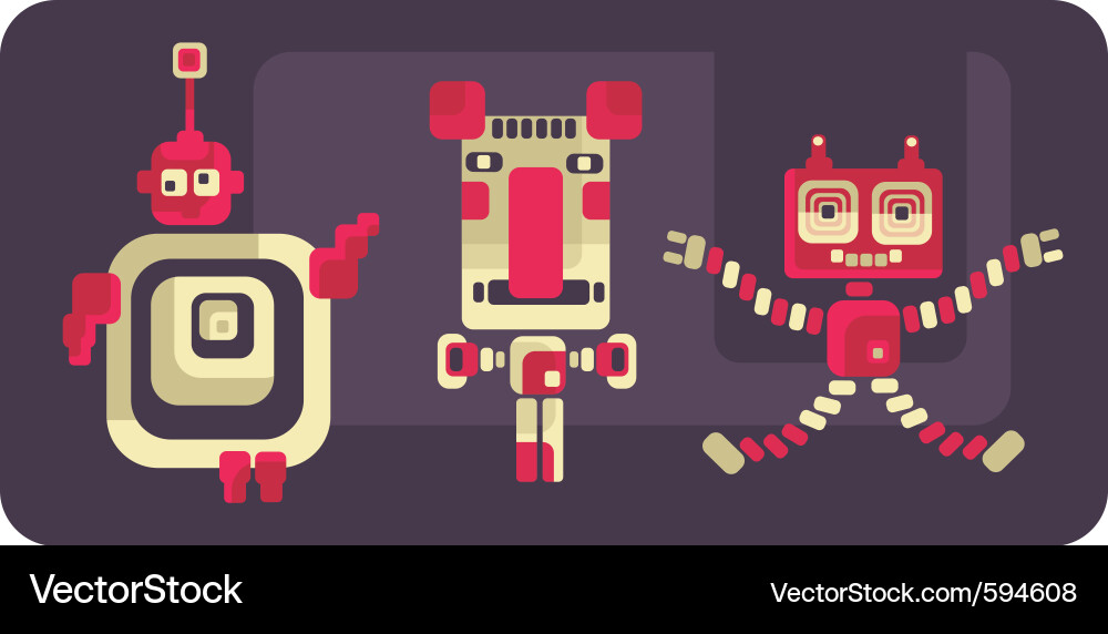 Robots Royalty Free Vector Image - VectorStock