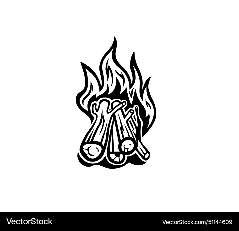 Bonfire icon Royalty Free Vector Image - VectorStock