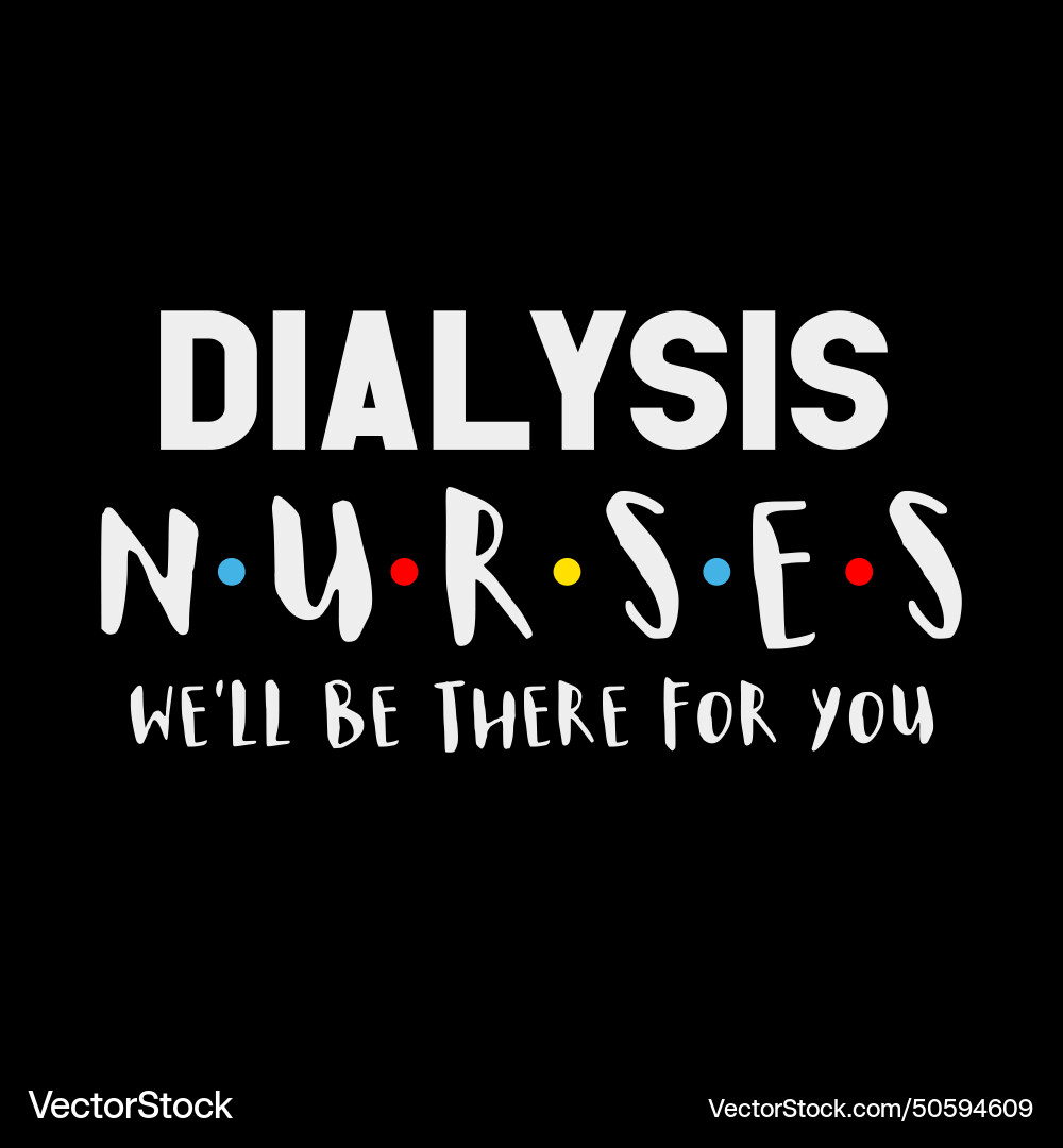 Dialysis nurse Royalty Free Vector Image - VectorStock