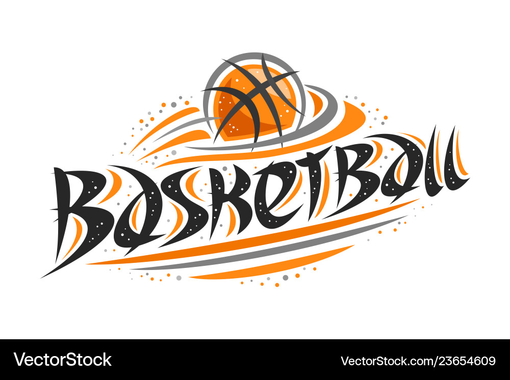 Logo for basketball Royalty Free Vector Image - VectorStock