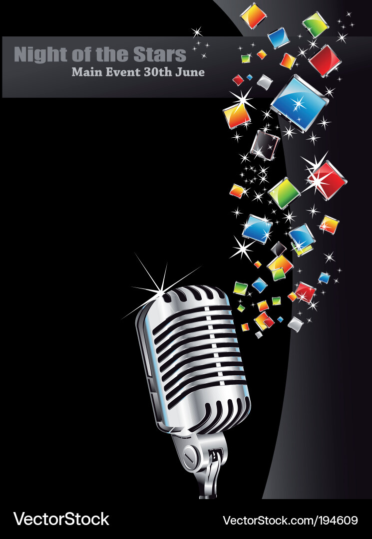 Music event background Royalty Free Vector Image