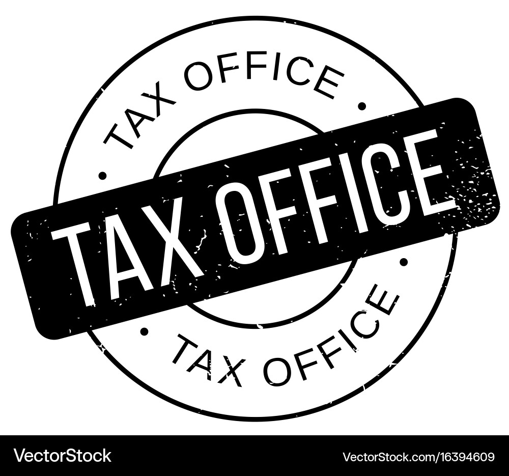 Tax office rubber stamp Royalty Free Vector Image