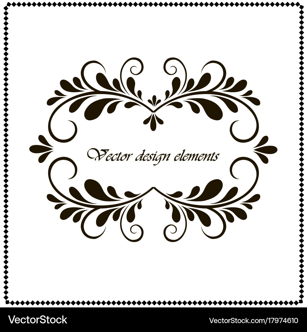 Antique Rococo Frame Royalty Free Vector Image