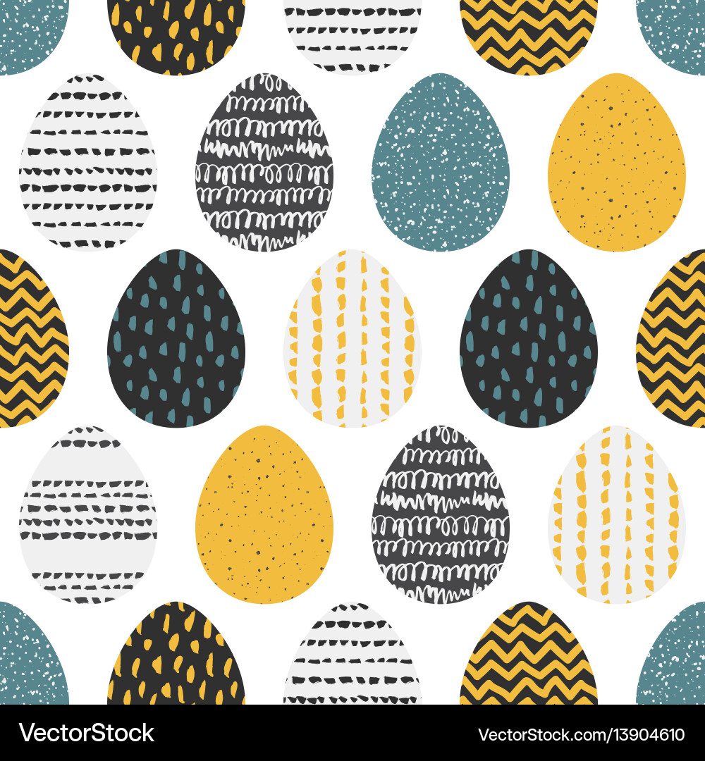 Colorful Egg Pattern Royalty Free Vector Image