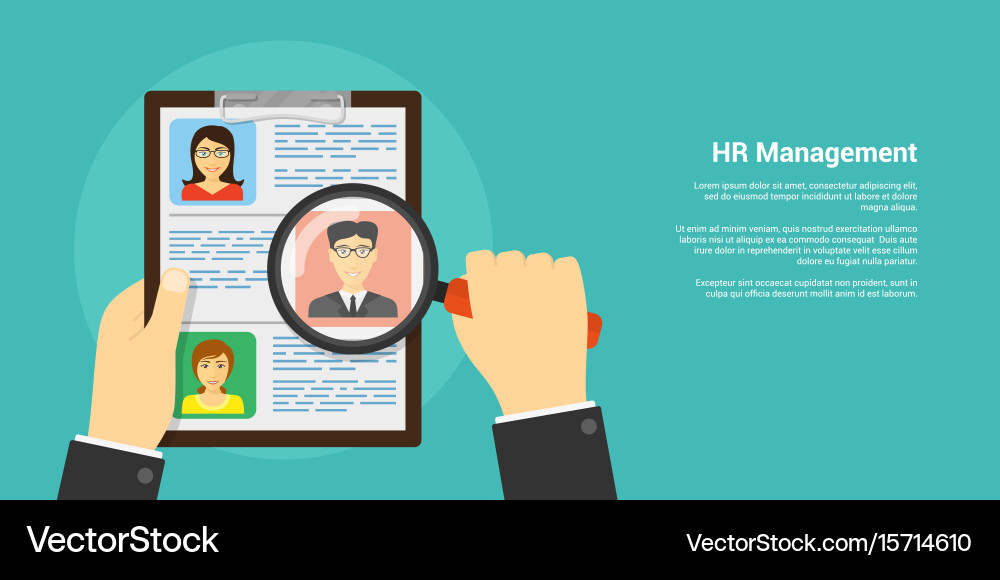 Human resource concept Royalty Free Vector Image