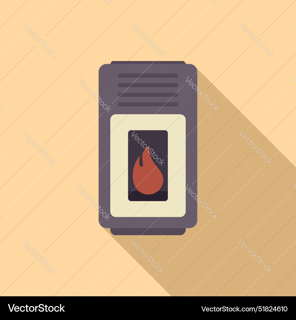 Modern gas boiler heating water for central Vector Image