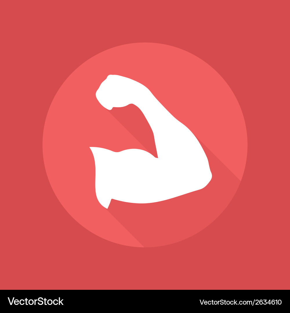 Muscle Icon Set Royalty Free Vector Image - VectorStock