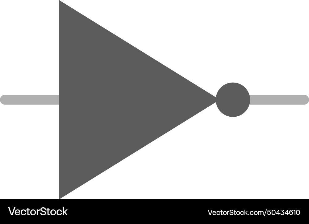 Not gate icon image Royalty Free Vector Image - VectorStock