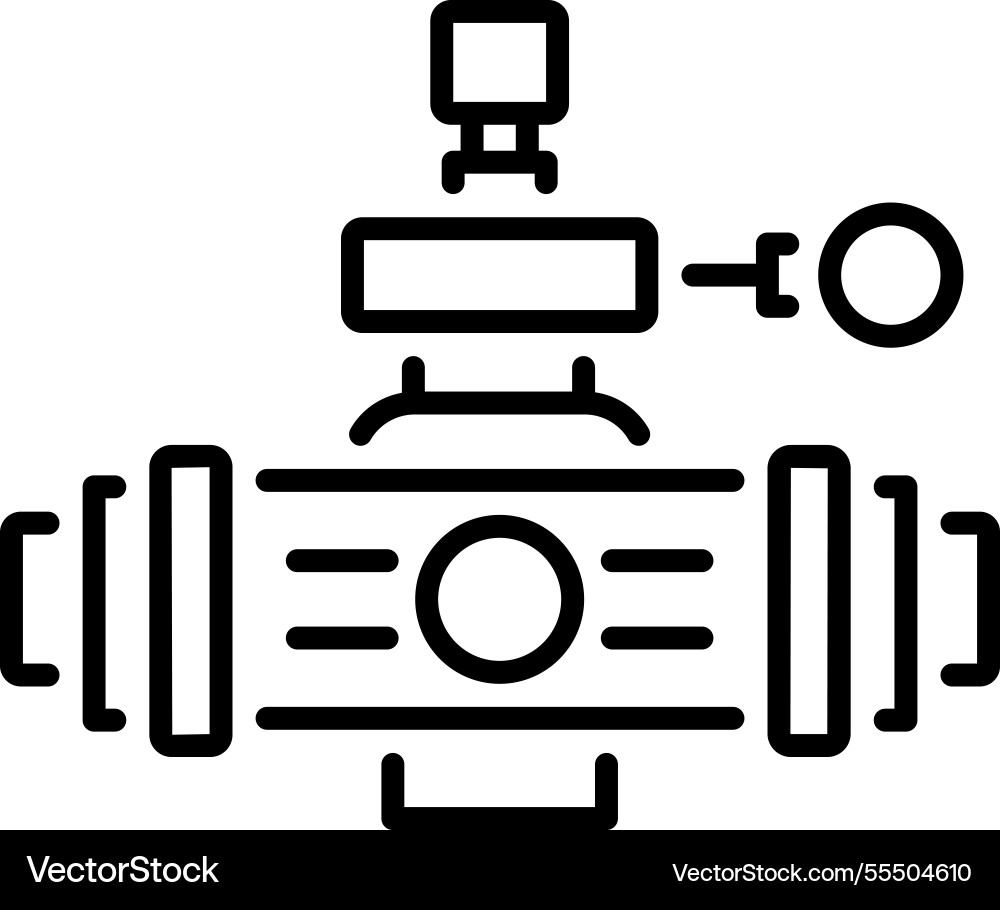 Pneumatic valve Royalty Free Vector Image - VectorStock