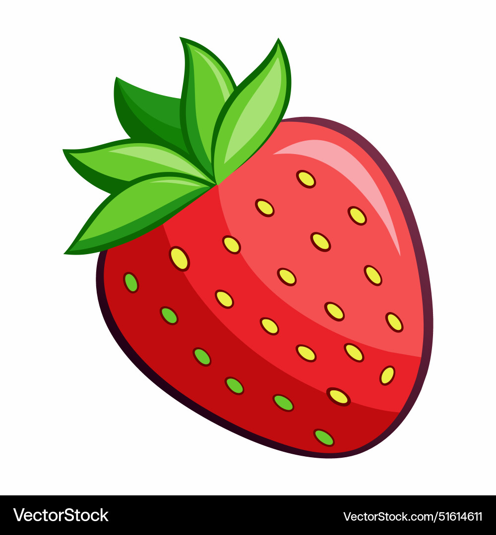Hand-drawn strawberry art Royalty Free Vector Image