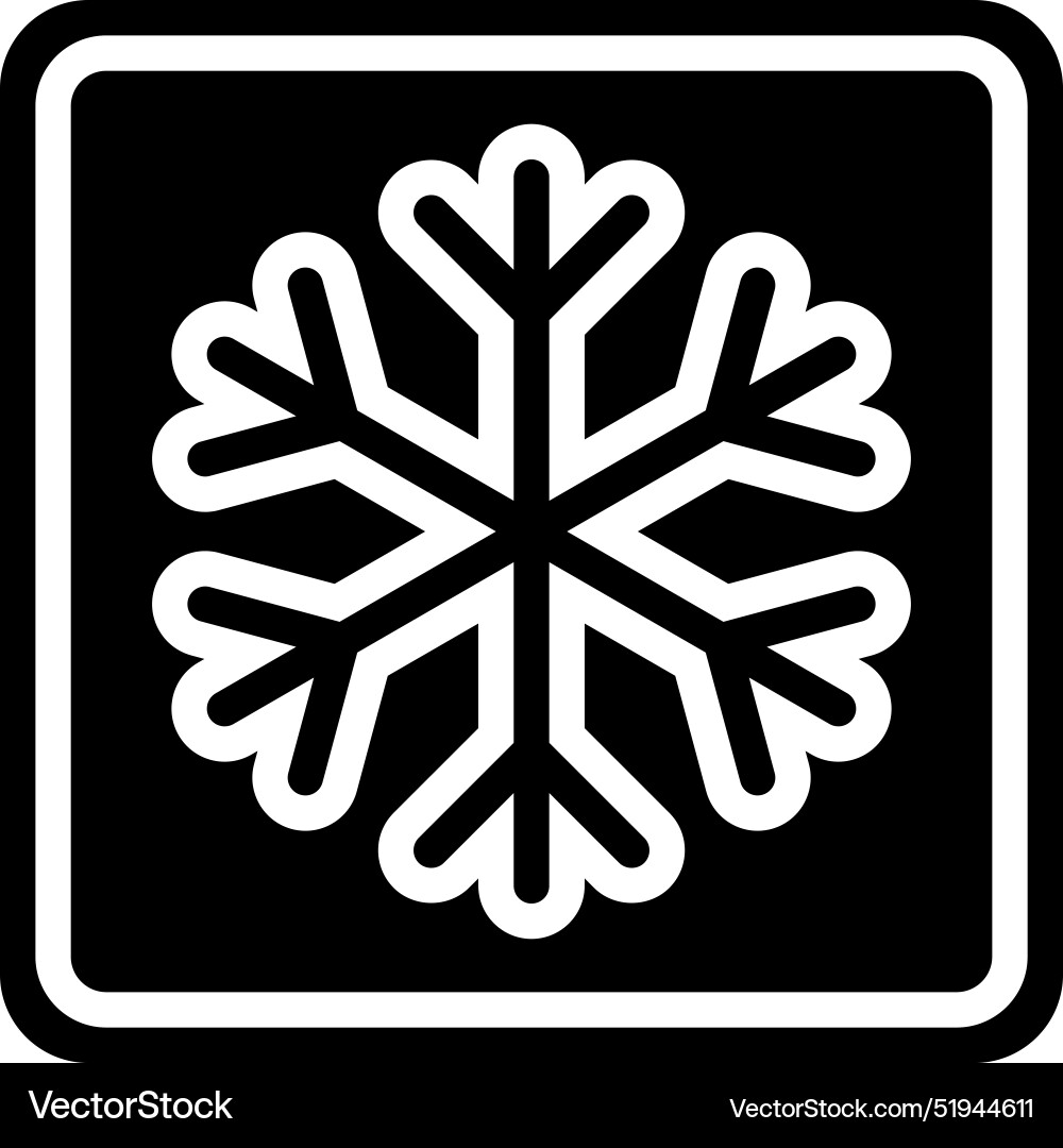 Keep refrigerated product label warning glyph icon