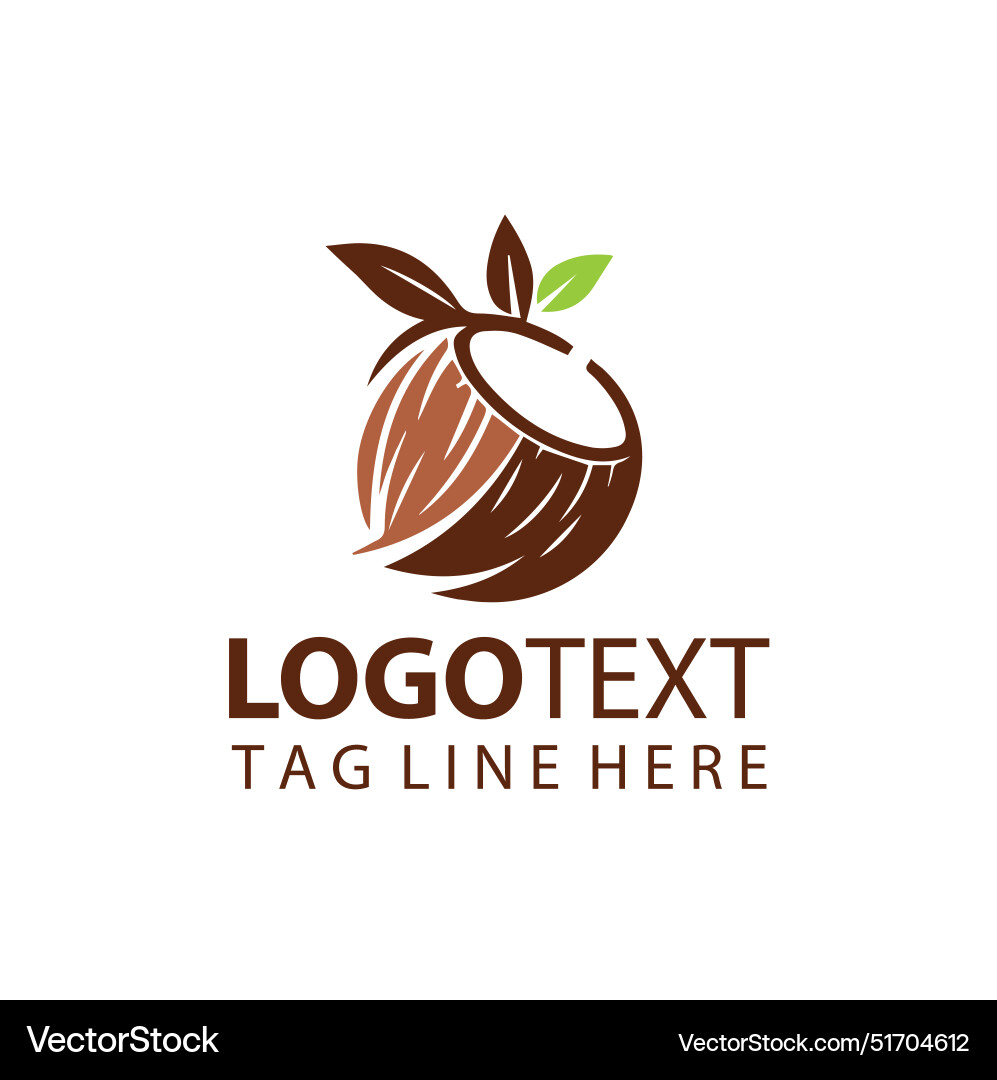 Coconut logo Royalty Free Vector Image - VectorStock