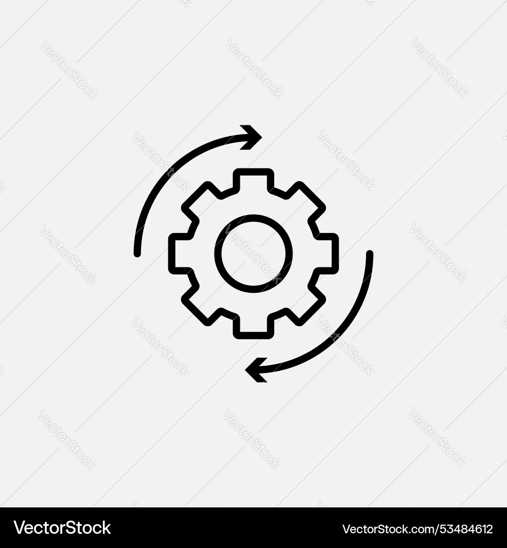 Continuous changesline in thin line black color Vector Image