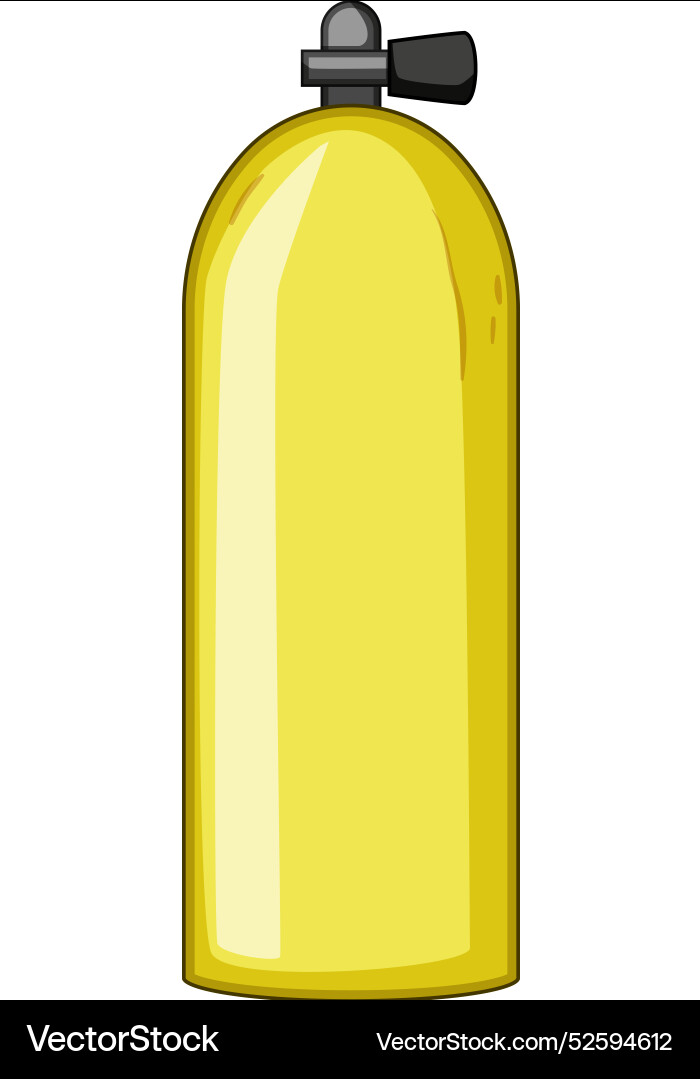 Isometric diving cylinder cartoon Royalty Free Vector Image