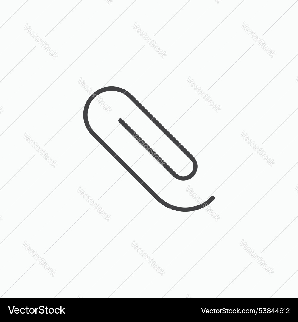 Paperclip Symbol Set Lizenzfreies Vektorbild