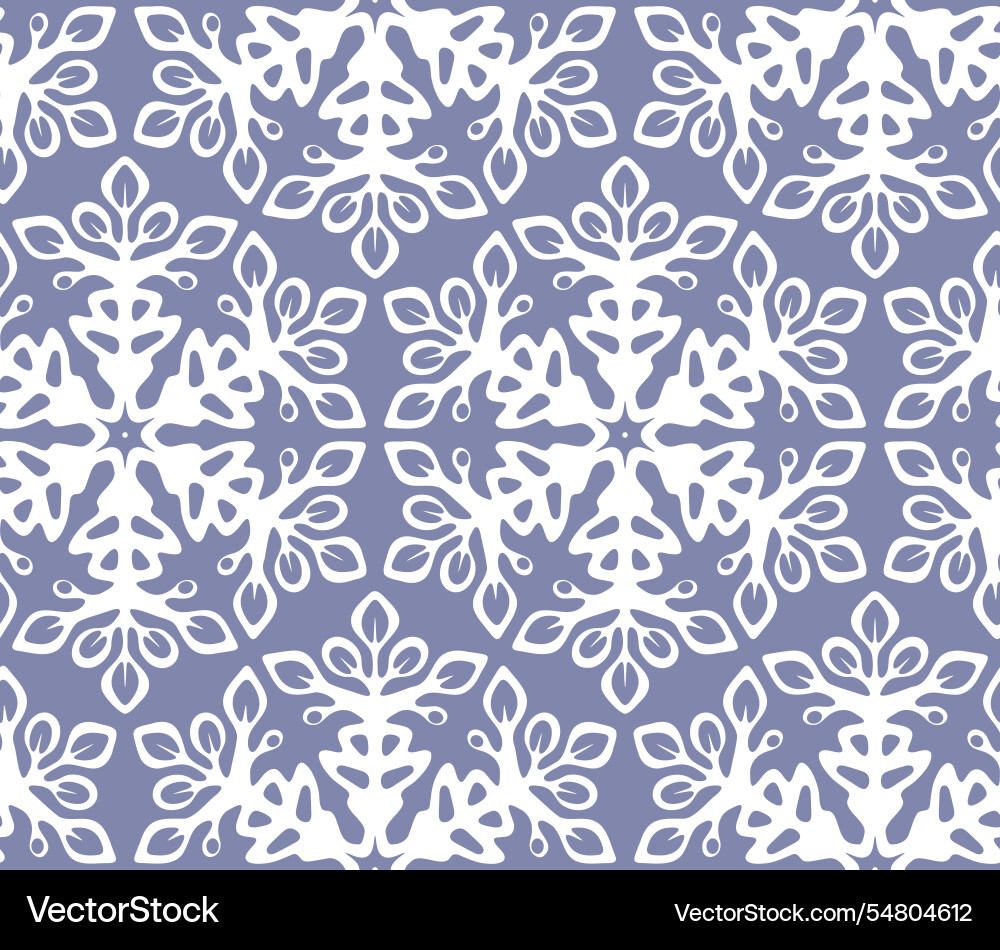 White blue lace pattern Royalty Free Vector Image