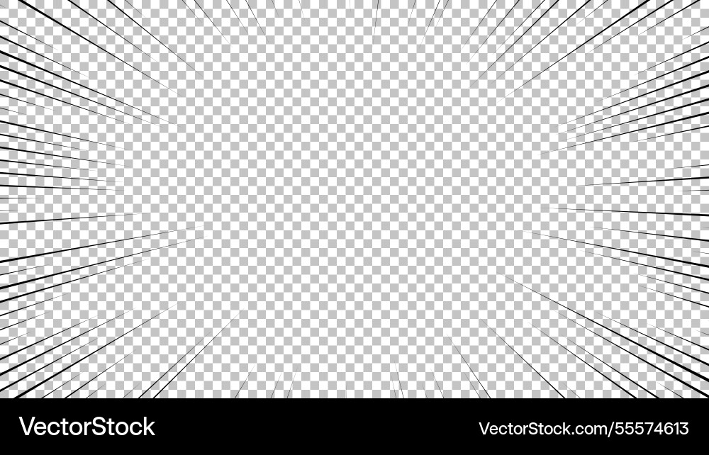 Black comic book transparent background Royalty Free Vector