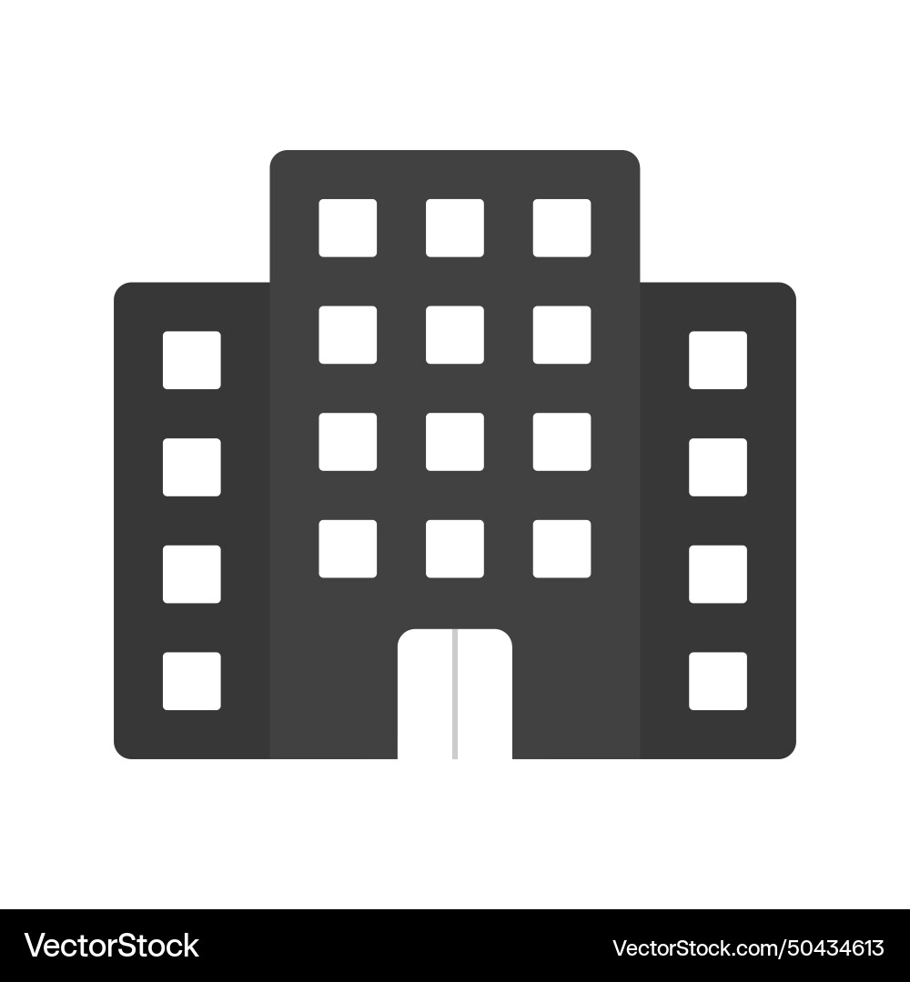 Office building icon image Royalty Free Vector Image