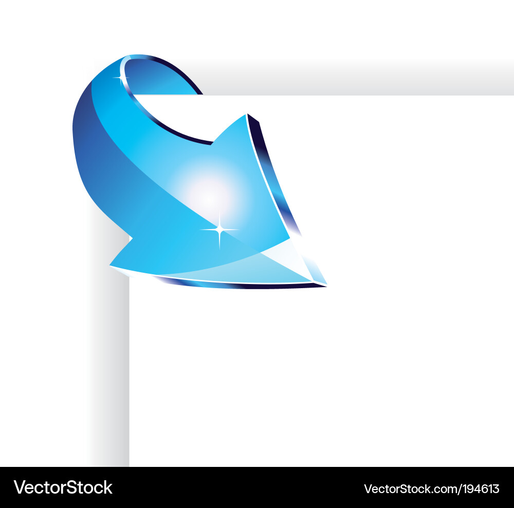 Page arrow Royalty Free Vector Image - VectorStock