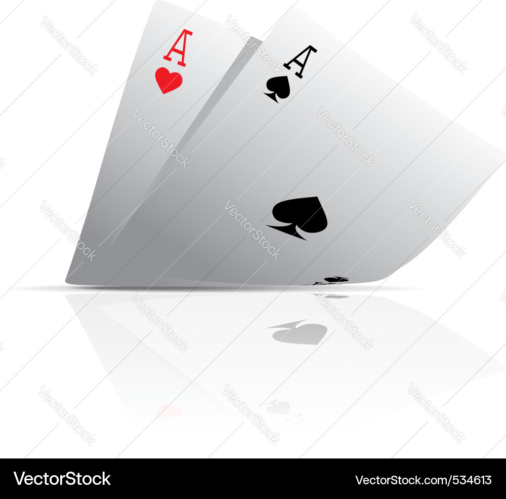 Pocket aces Royalty Free Vector Image - VectorStock