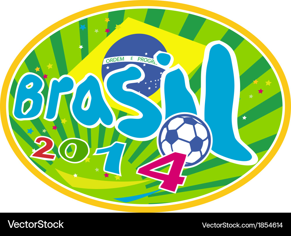Brazil 2014 World Cup Soccer Ball Royalty Free Vector Image