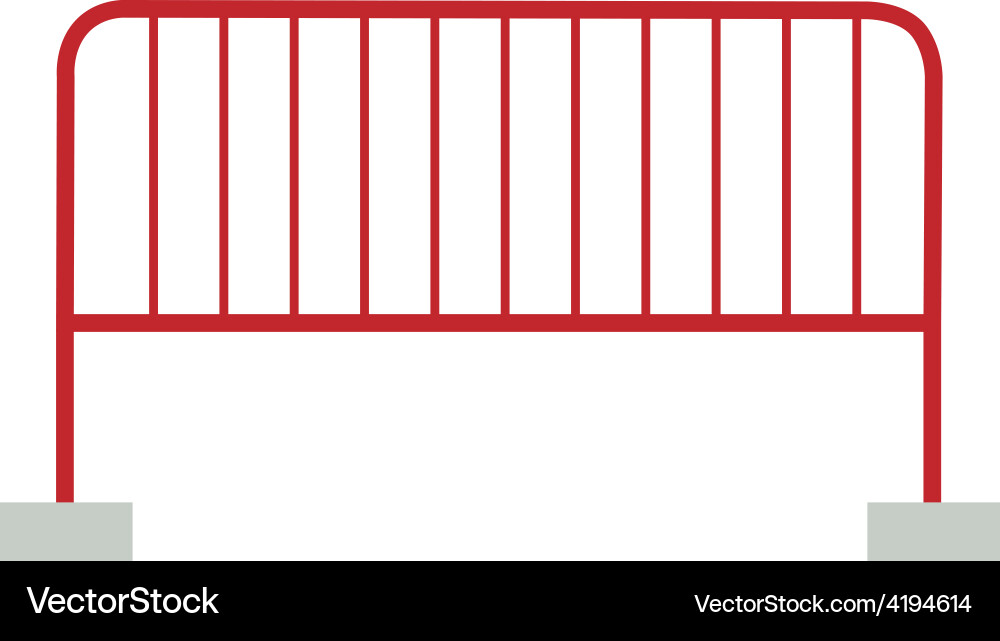 Red Guard Barrier Royalty Free Vector Image - VectorStock
