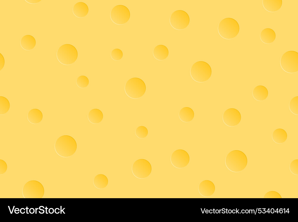 Yellow cheese pattern Royalty Free Vector Image
