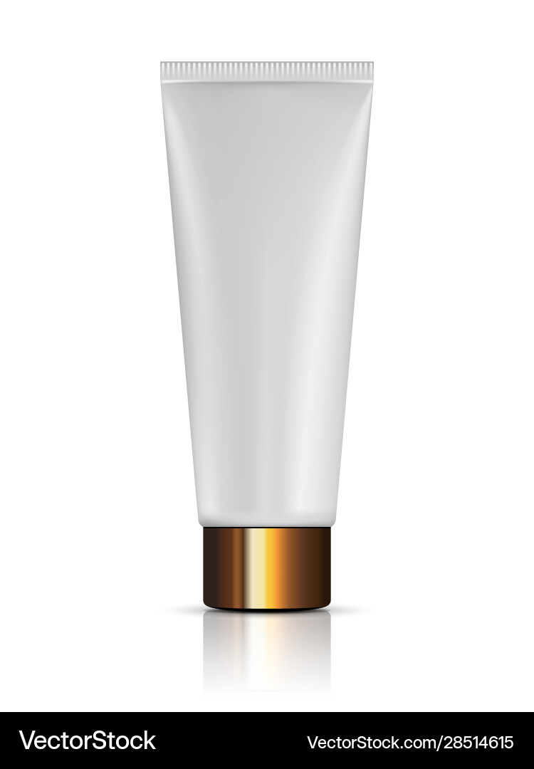 Cream tube isolated on white background Royalty Free Vector