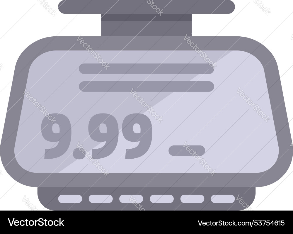 Digitaler Preisschild mit 999 Symbol Lizenzfreier Vektor