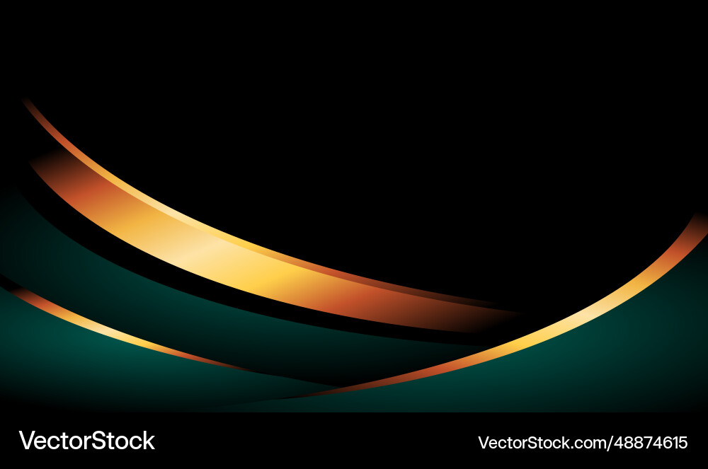 Green background gradient luxury wave abstract Vector Image