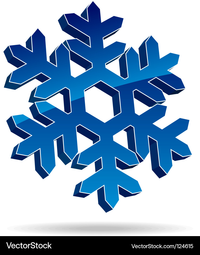 Snow flake Royalty Free Vector Image - VectorStock