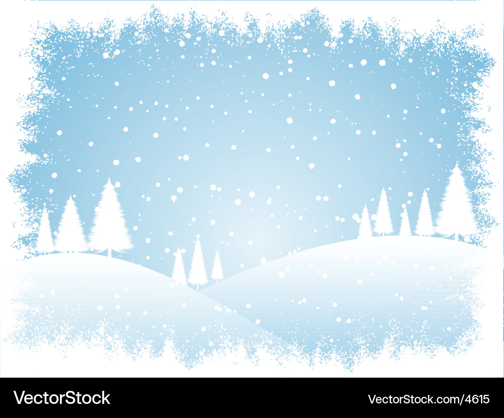 Winter landscape Royalty Free Vector Image - VectorStock