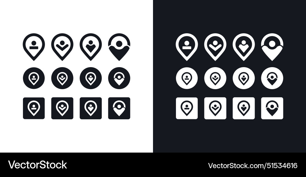 10 peoplelocation Royalty Free Vector Image - VectorStock
